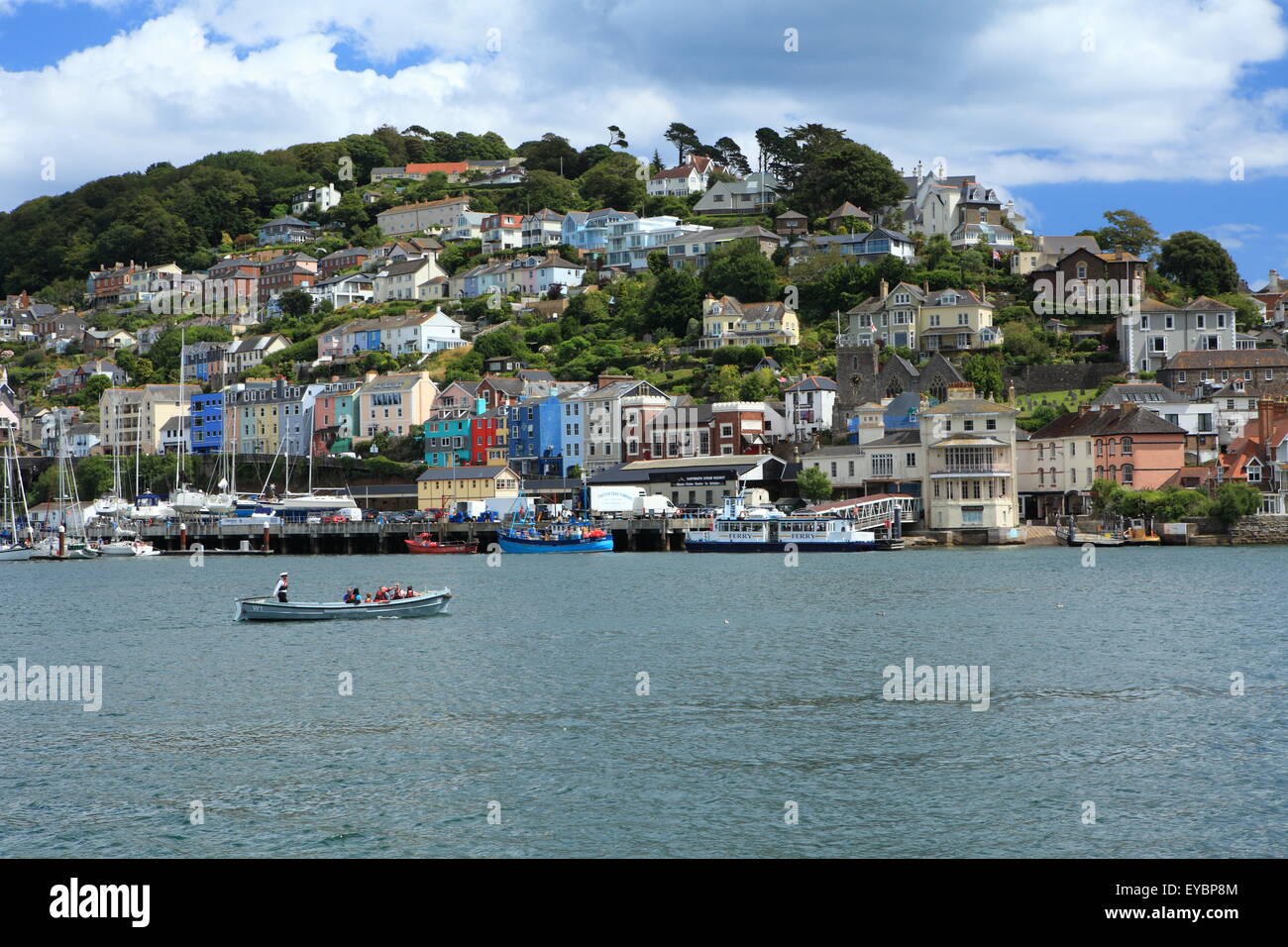 Kingswear viewed from Dartmouth, South Devon, England, UK Stock Photo ...
