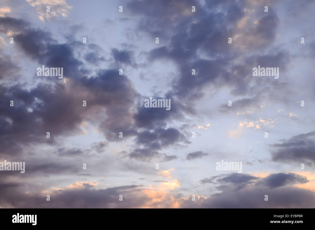 Colored Clouds at Sunset Stock Photo - Alamy