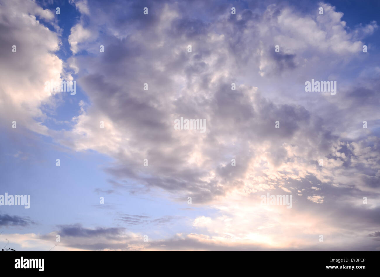 Colored Clouds at Sunset Stock Photo - Alamy