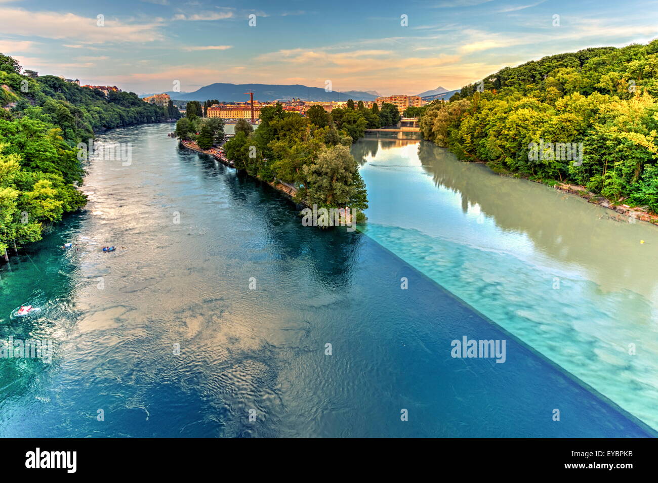 River confluence hi-res stock photography and images - Alamy