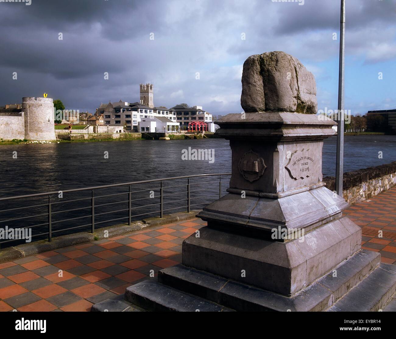 Treaty Stone, Limerick, Co Limerick, Ireland; Site Of Signing Of The ...