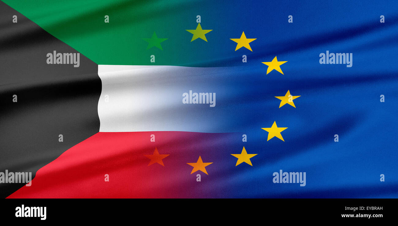 Kuwait european union flag hi-res stock photography and images - Alamy