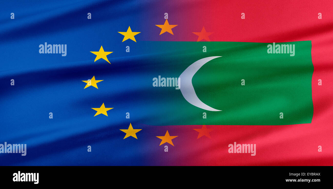 Maldives european union flag hi-res stock photography and images - Alamy