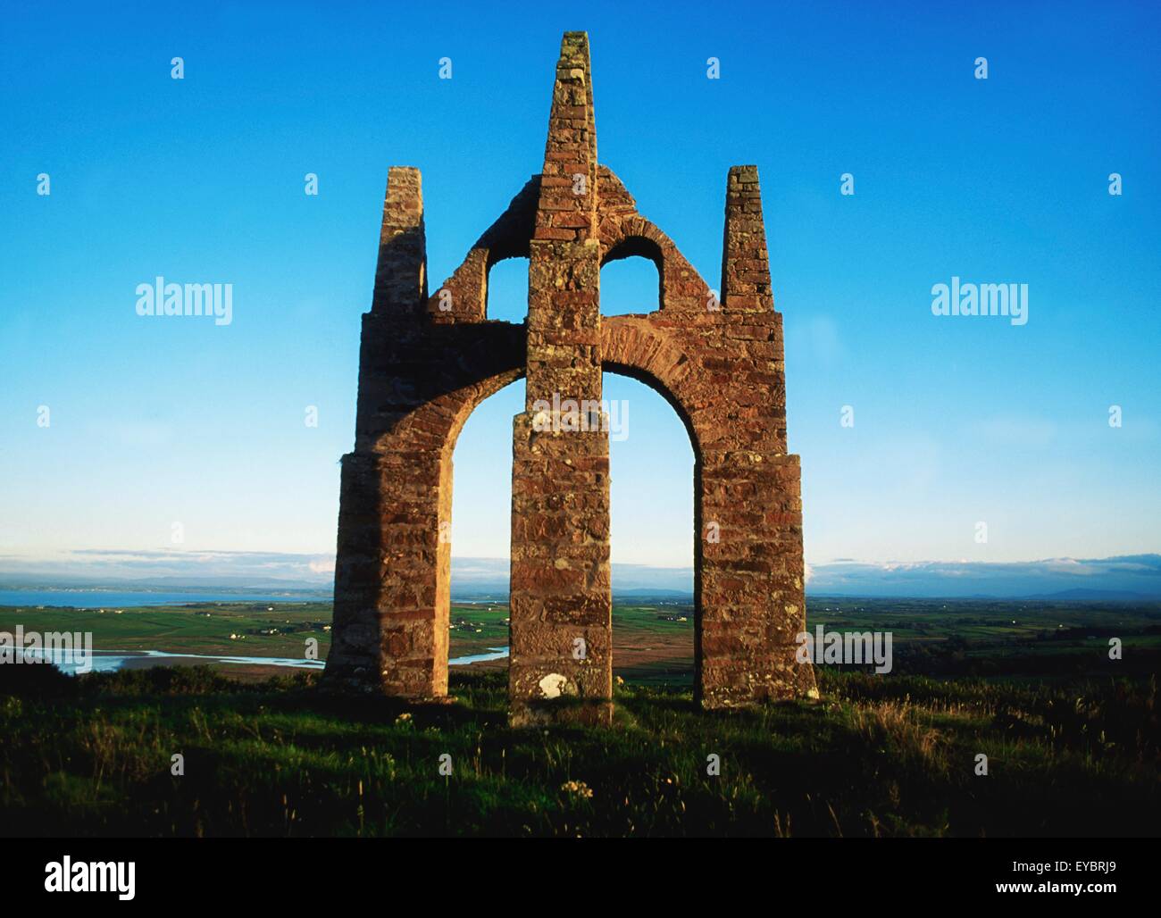 Killala, Co Mayo, Ireland; Folly Overlooking A Landscape Stock Photo ...