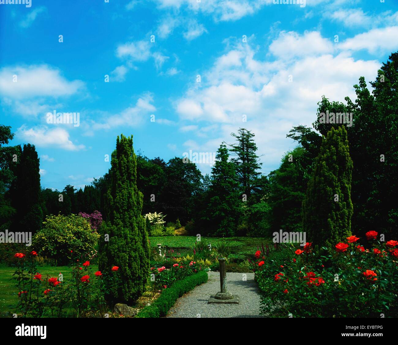 Altamont Garden, Co Carlow, Ireland; Pathway In The Garden Stock Photo ...