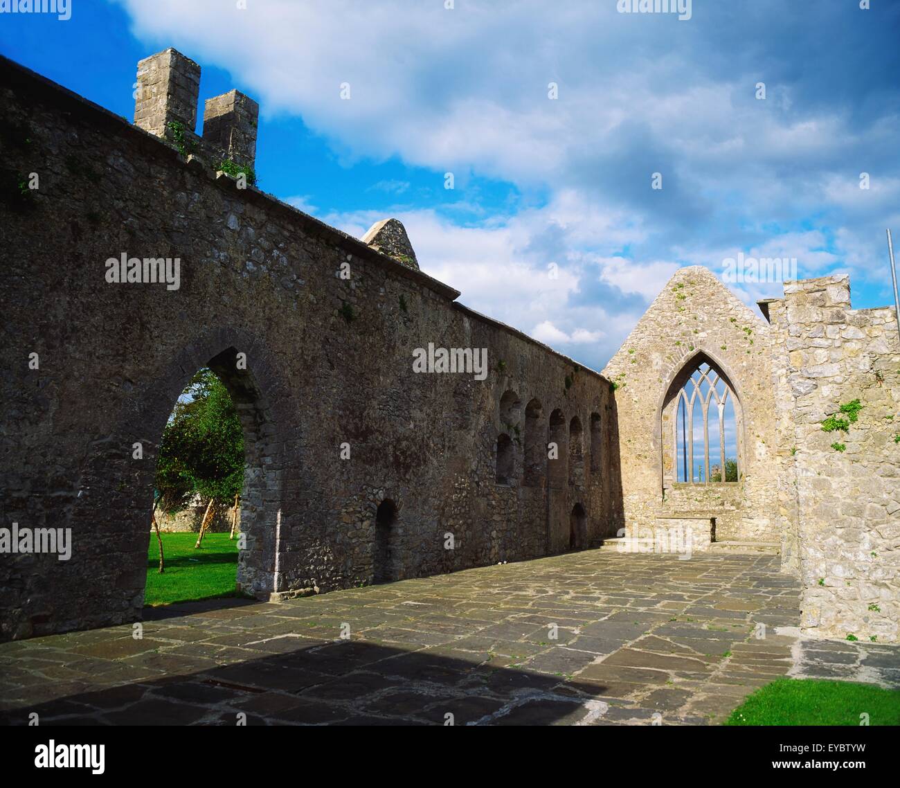 Rathkeale, Co Limerick, Ireland; 12Th Century Augustinian Abbey Stock ...