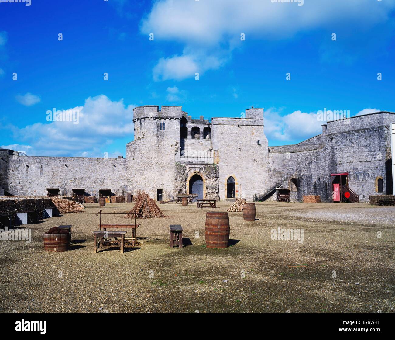 King johns castle limerick courtyard hi-res stock photography and ...