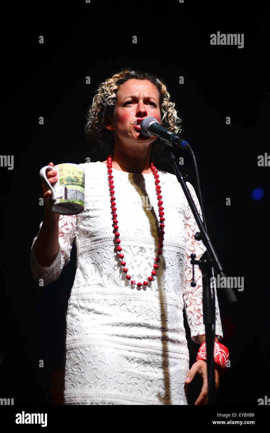 Barnsley, UK. 25th July 2015. Folk singer Kate Rusby performing at ...