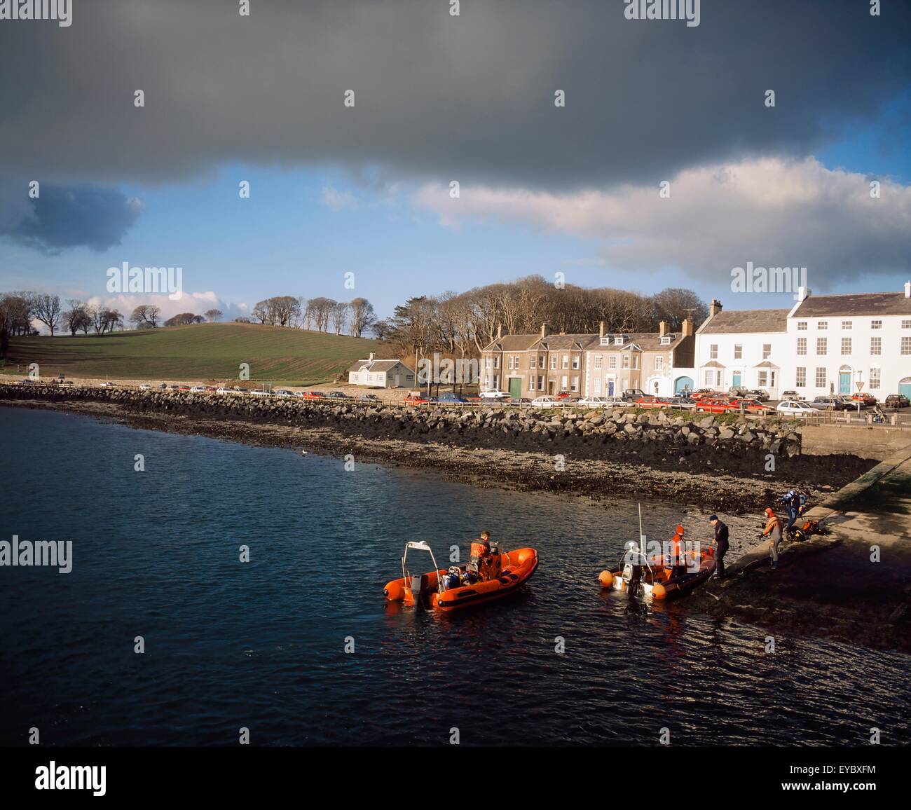 Portaferry, Co Down, Ireland; People In Boats Stock Photo - Alamy