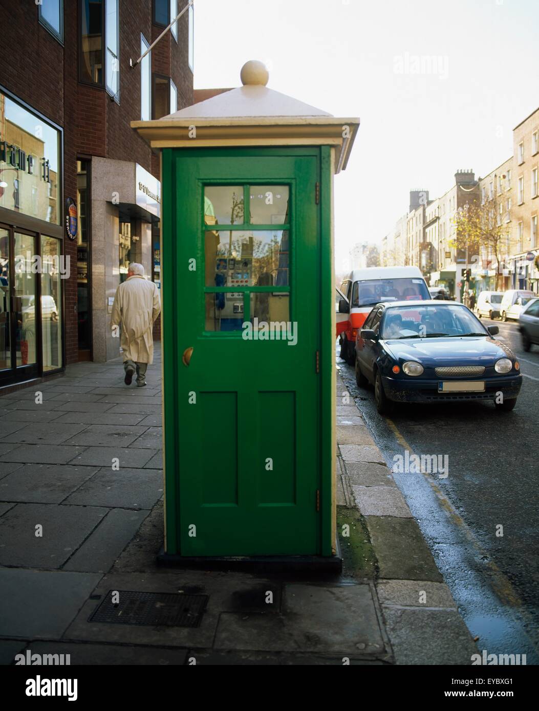 Dawson Street, Dublin, Co Dublin, Ireland; Telephone Kiosk Stock Photo ...