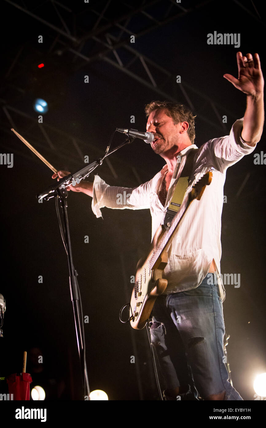 Milan Italy. 26th July 2015. The Belgian rock band dEUS performs live ...