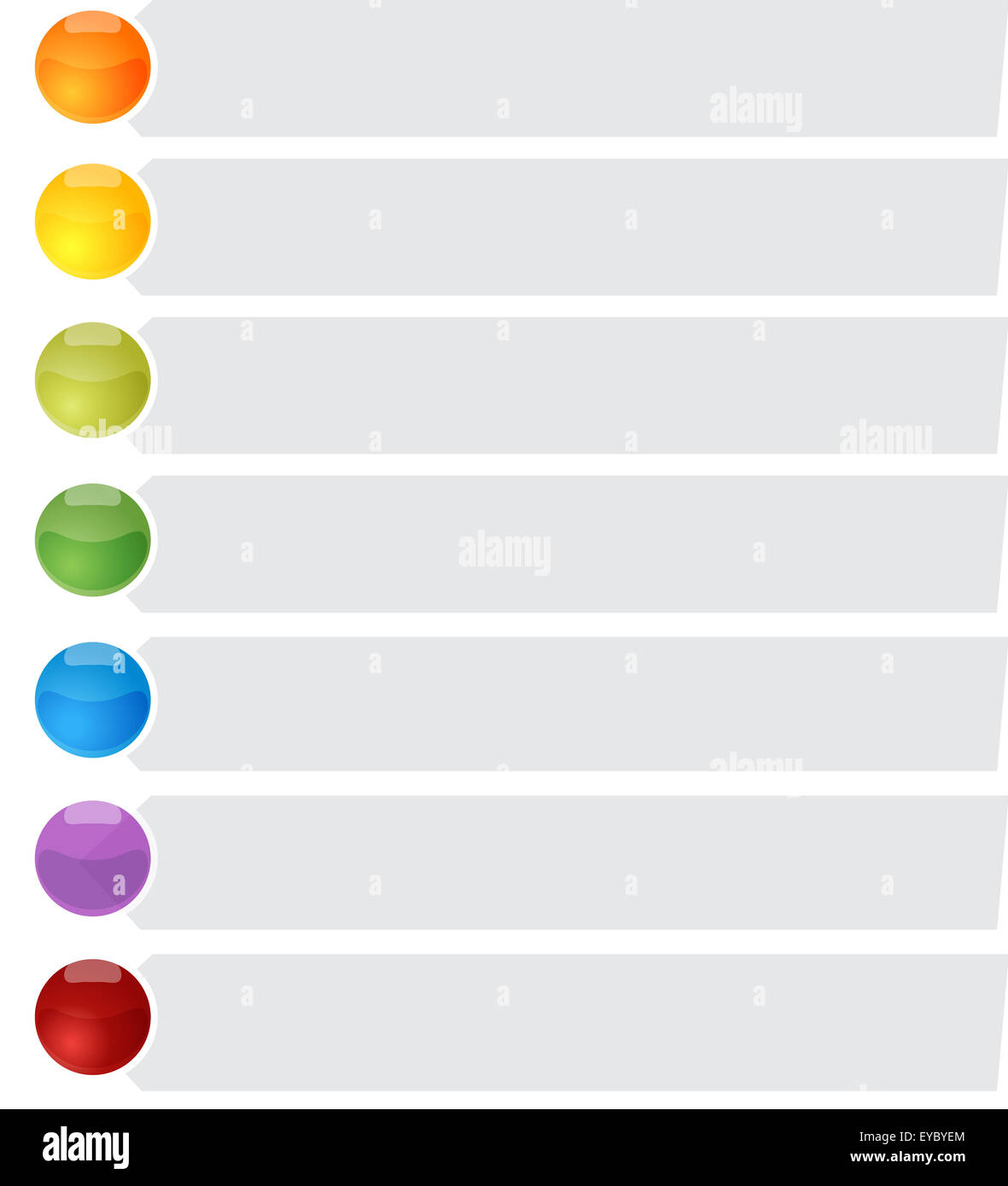 blank business strategy concept infographic diagram bullet point list ...
