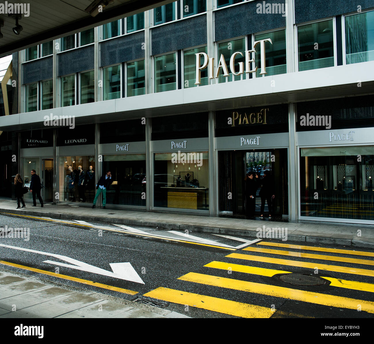 Piaget watch store in Geneva Stock Photo - Alamy