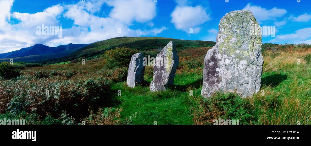 Standing Stone Alignment, Near Cloughran, Dingle Peninsula, Co Kerry ...