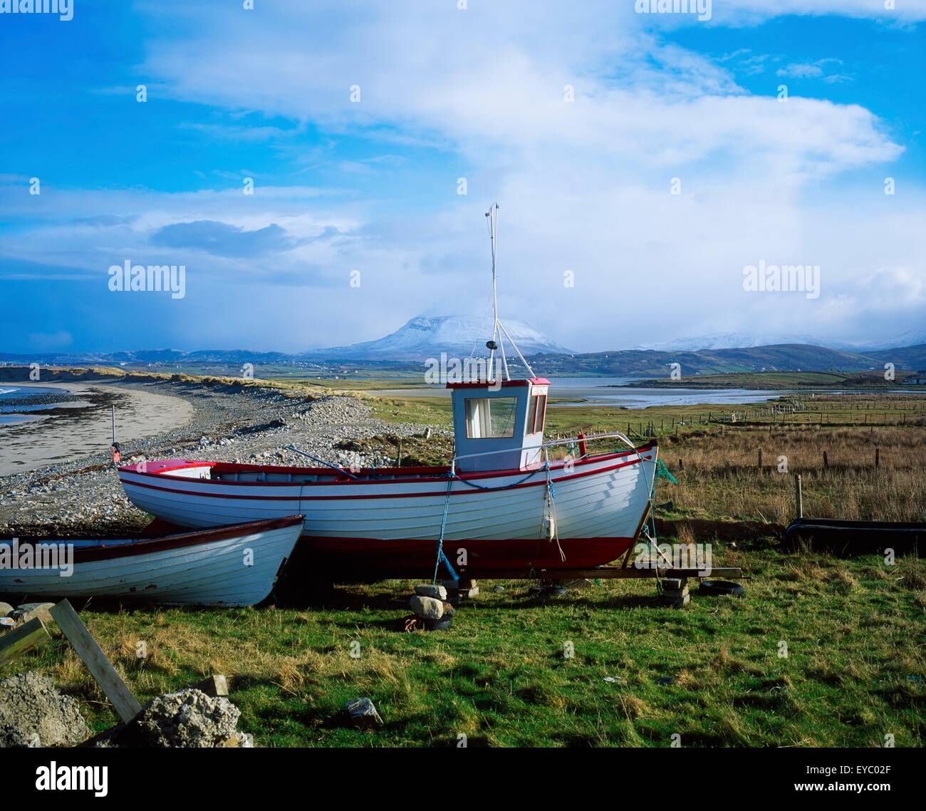 Rowing Boats, Co Donegal, Ireland Stock Photo - Alamy