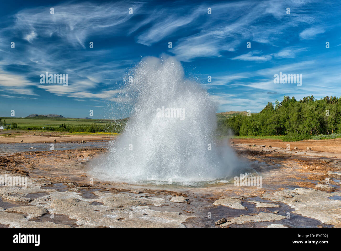 Strokkur Geyser, Iceland Stock Photo - Alamy