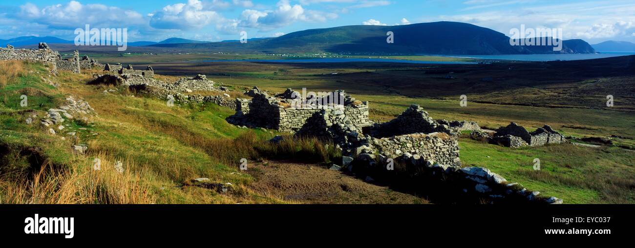 Deserted Village, Achill Island Co Mayo, Ireland Stock Photo - Alamy