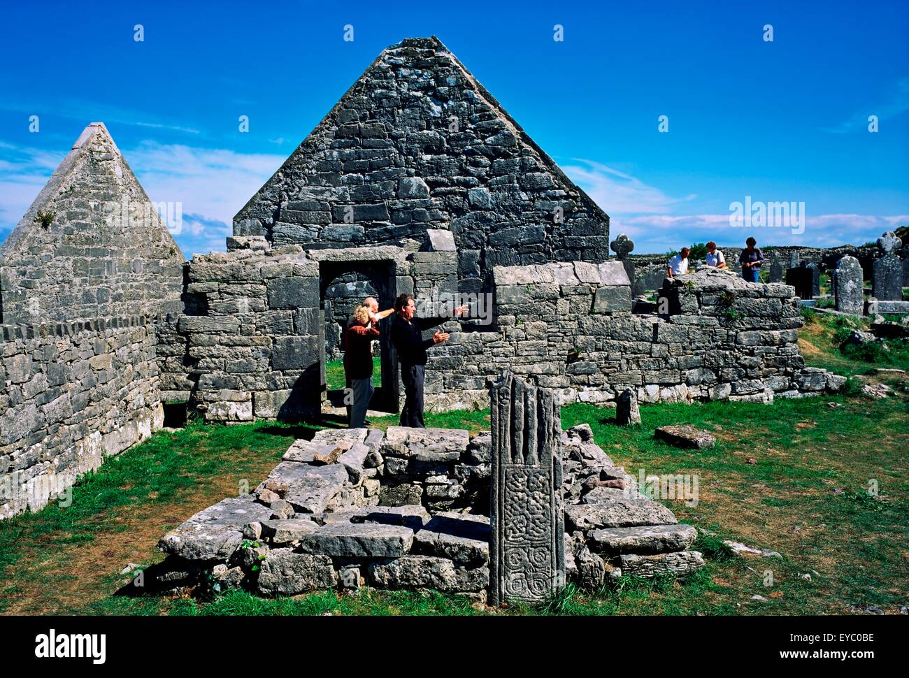 The Seven Churches, Inishmore, Aran Islands, Co Galway, Ireland Stock ...