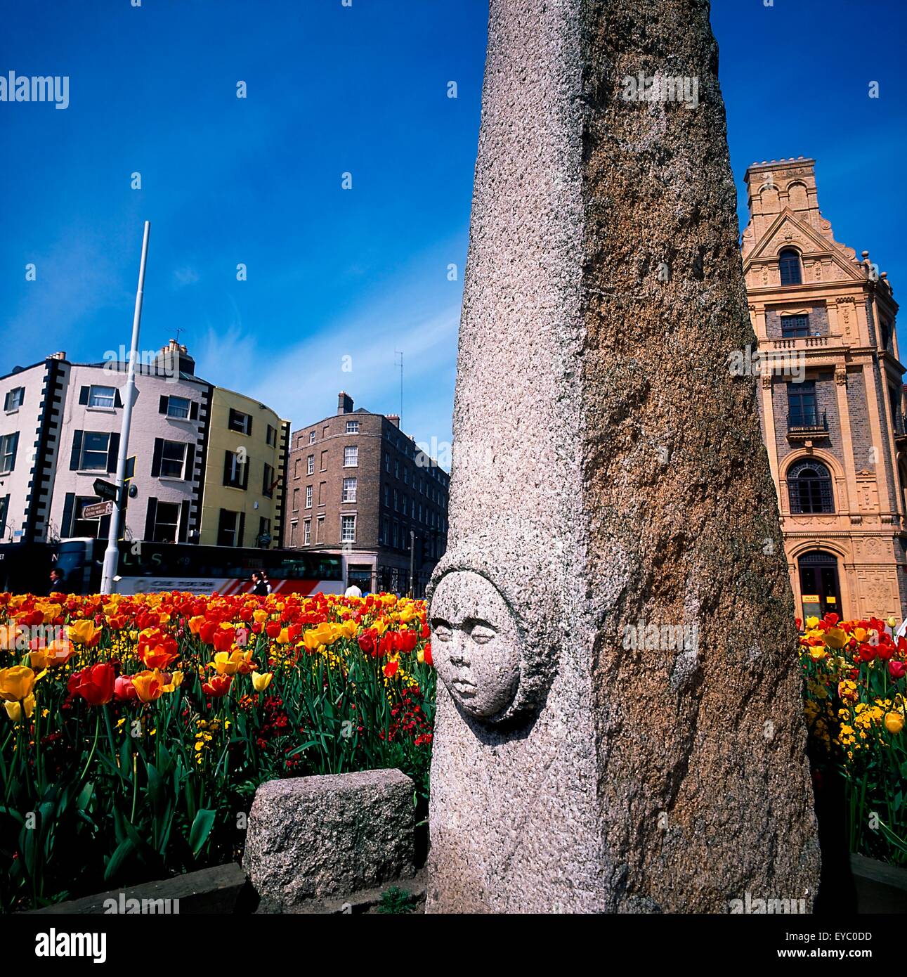 Dublin Details, Fleet Street And Pearse Street, Pillar Stock Photo - Alamy