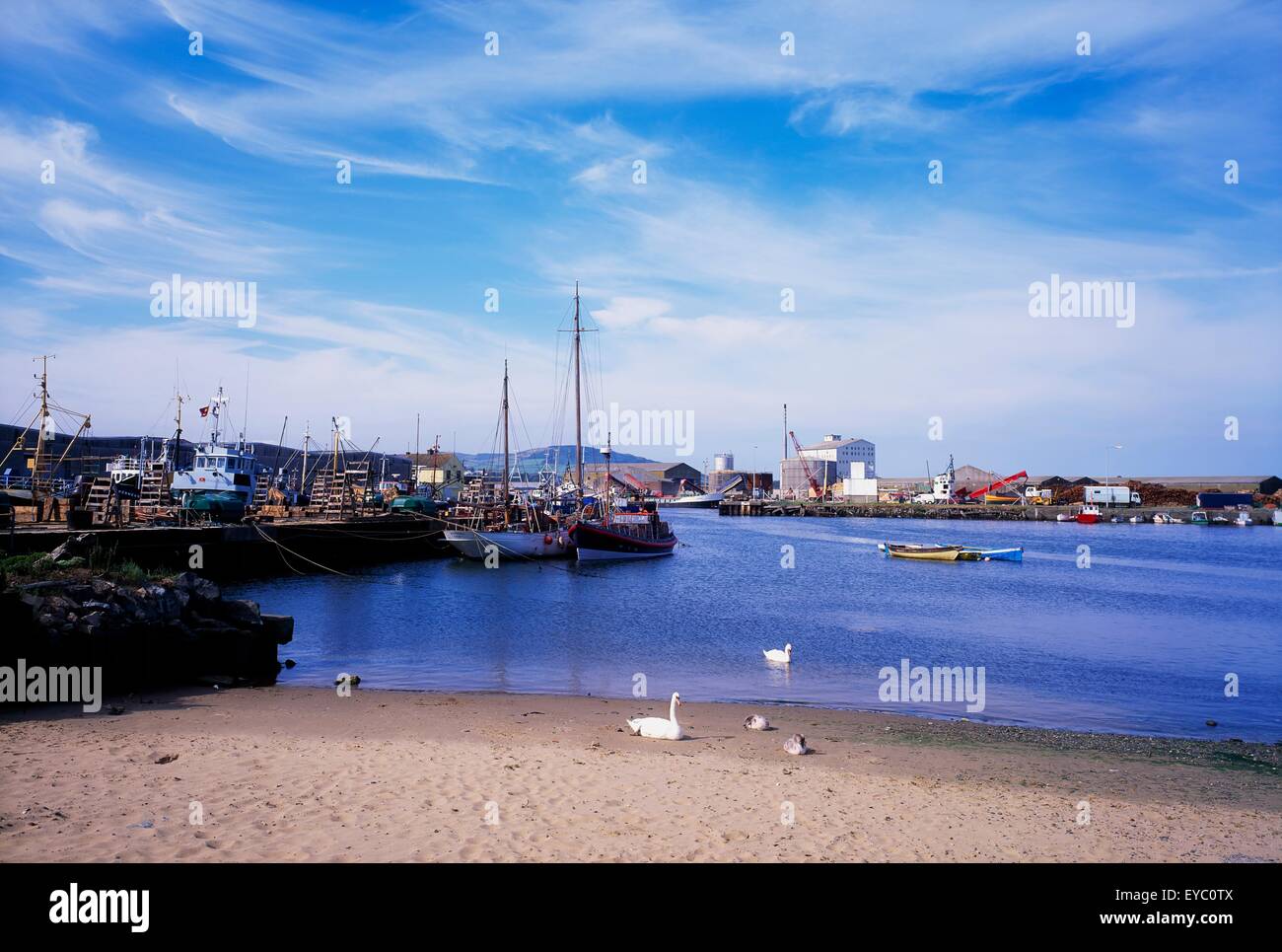 Arklow, Co Wicklow, Ireland; Ships In A Harbour Stock Photo - Alamy