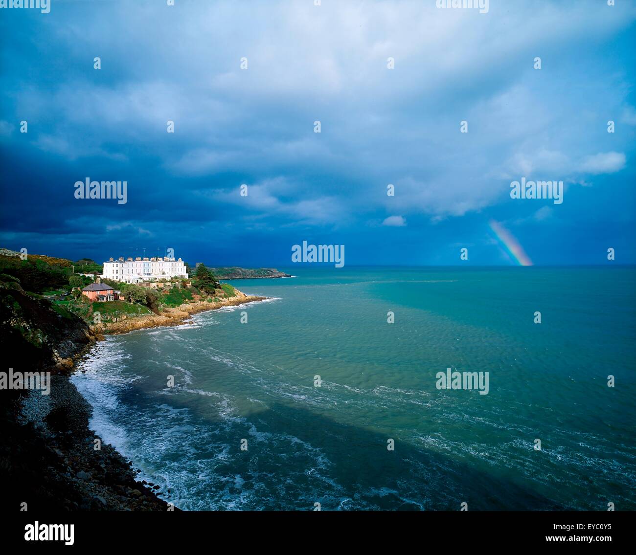Rainbow over killiney bay hi-res stock photography and images - Alamy