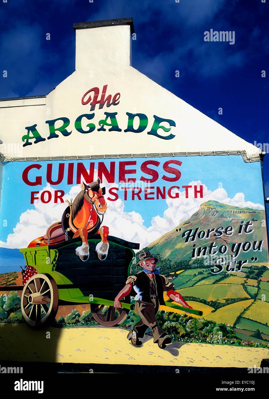 The Arcade, Dungiven, Co Derry, Ireland Stock Photo - Alamy