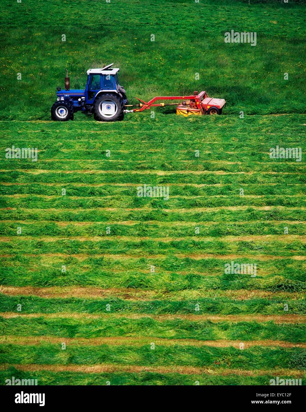 Silage Making, Ireland Stock Photo - Alamy