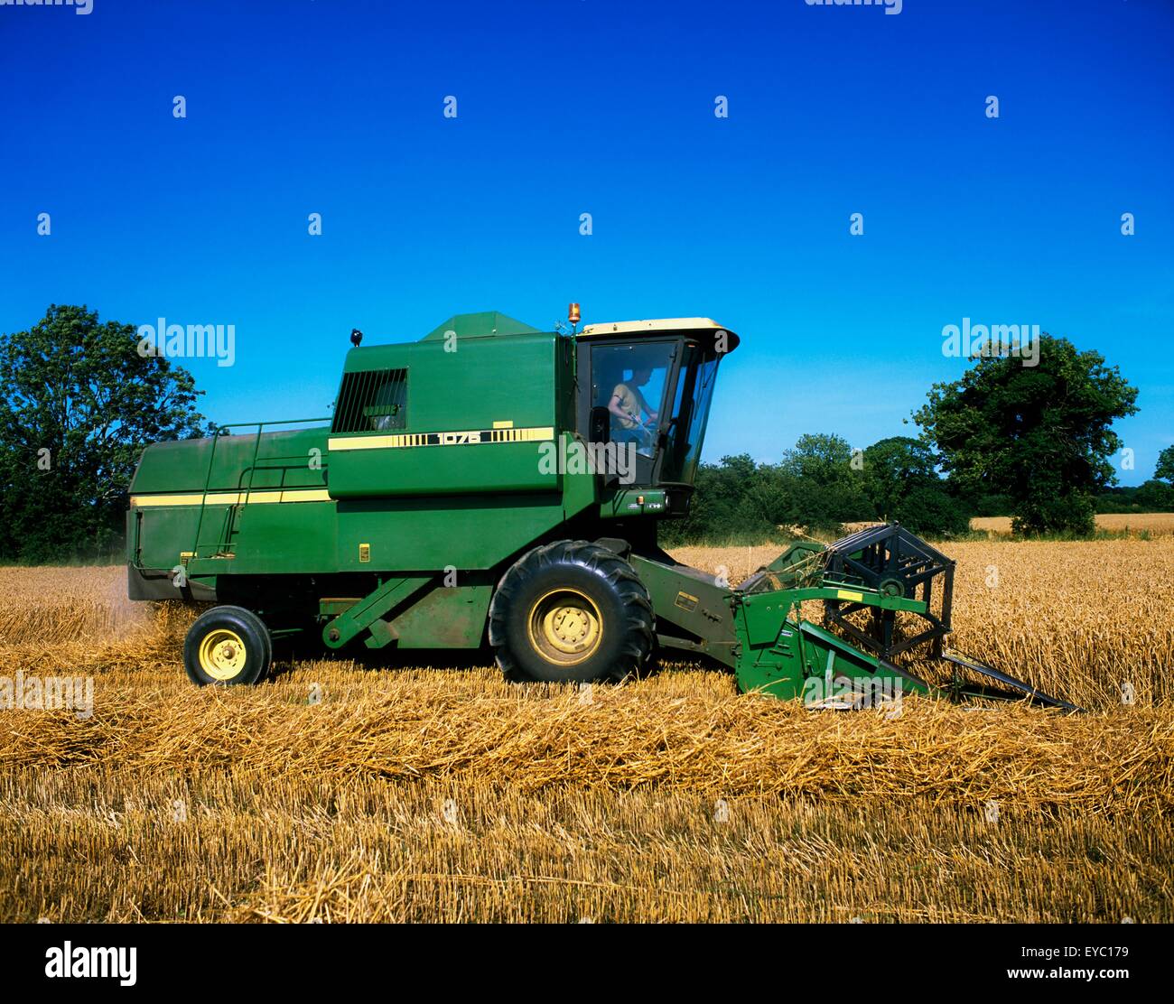Ireland; Combine Harvesting Barley Stock Photo - Alamy