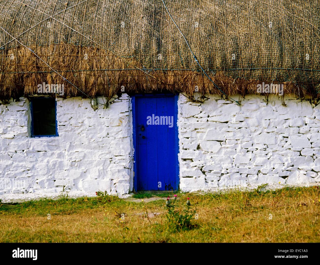 Traditional Cottages, Co Galway, Ireland Stock Photo - Alamy