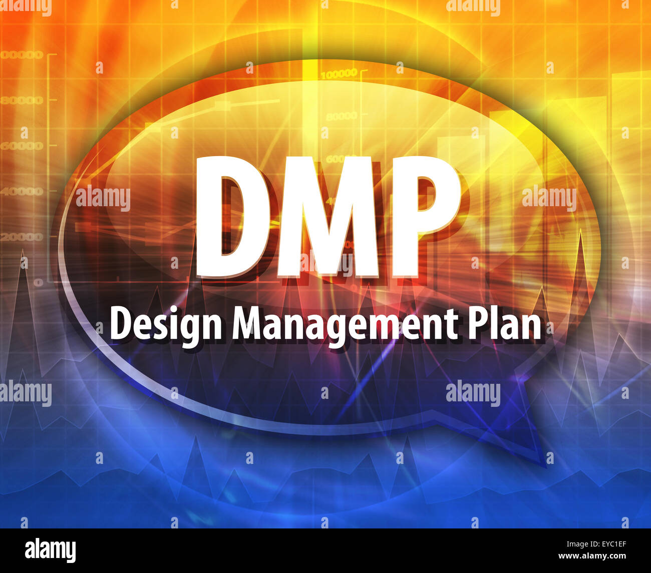 word speech bubble illustration of business acronym term DMP Design ...