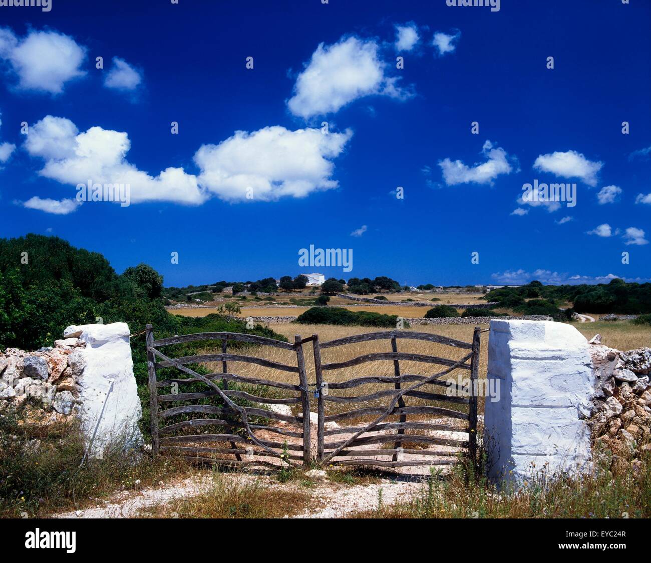 Menorca; Traditional Farm Gate Stock Photo - Alamy