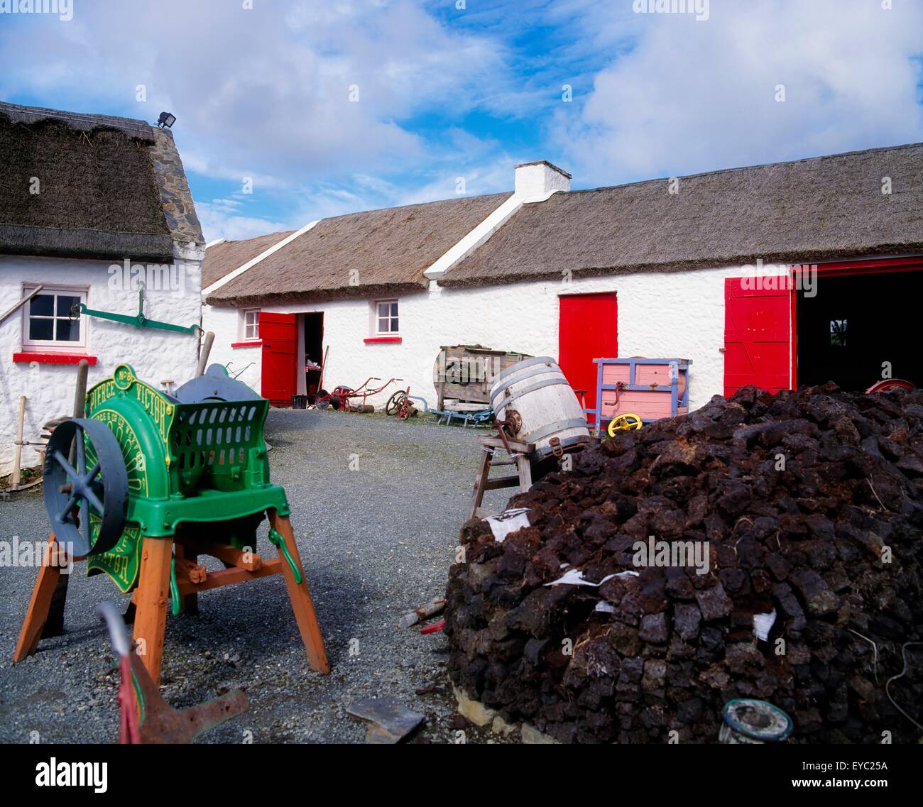 Traditional Farmyard, Near Letterkenny, Co Donegal, Ireland Stock Photo ...