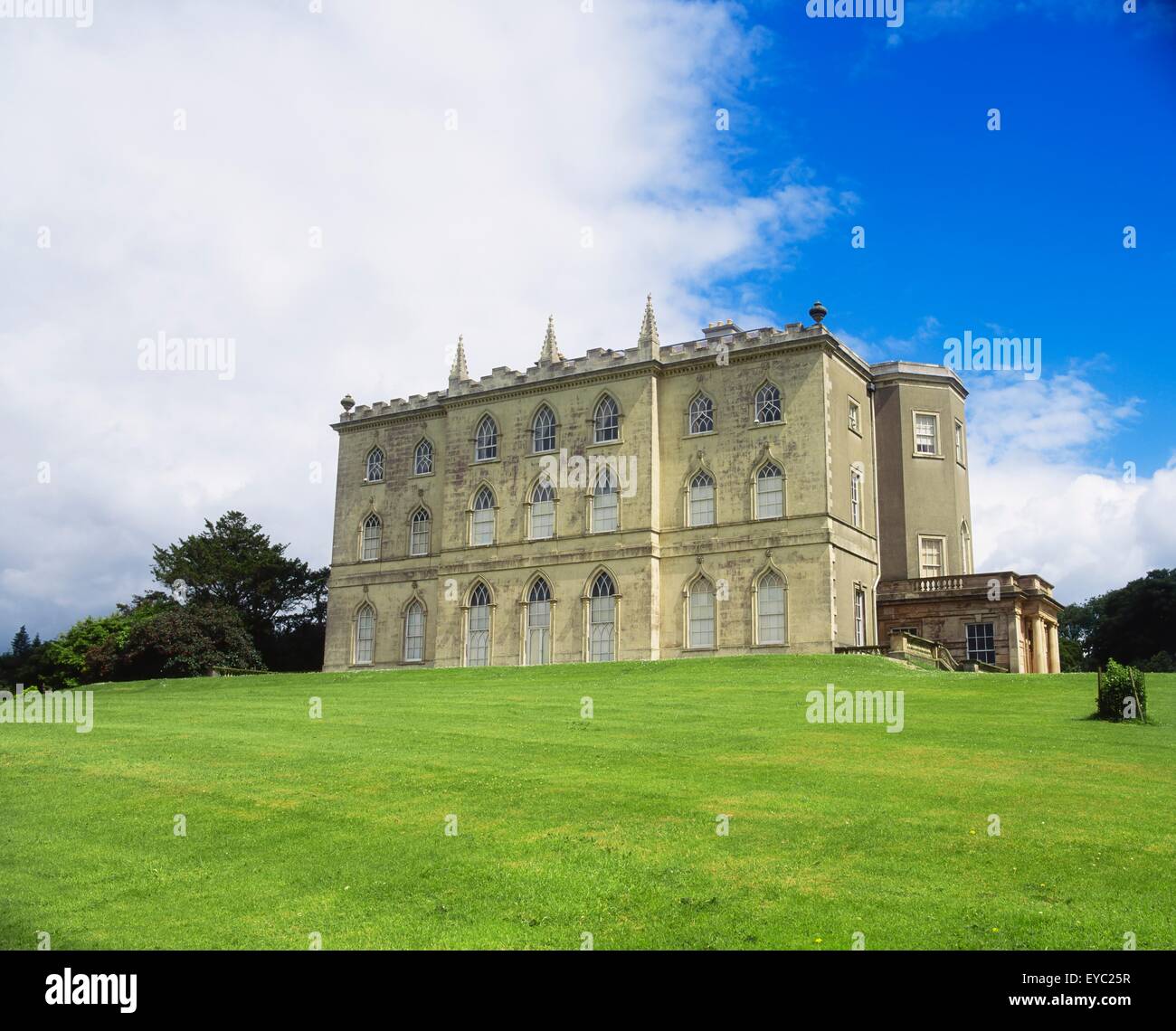 Castle Ward, Co Down, Ireland, Gothic Façade Stock Photo - Alamy