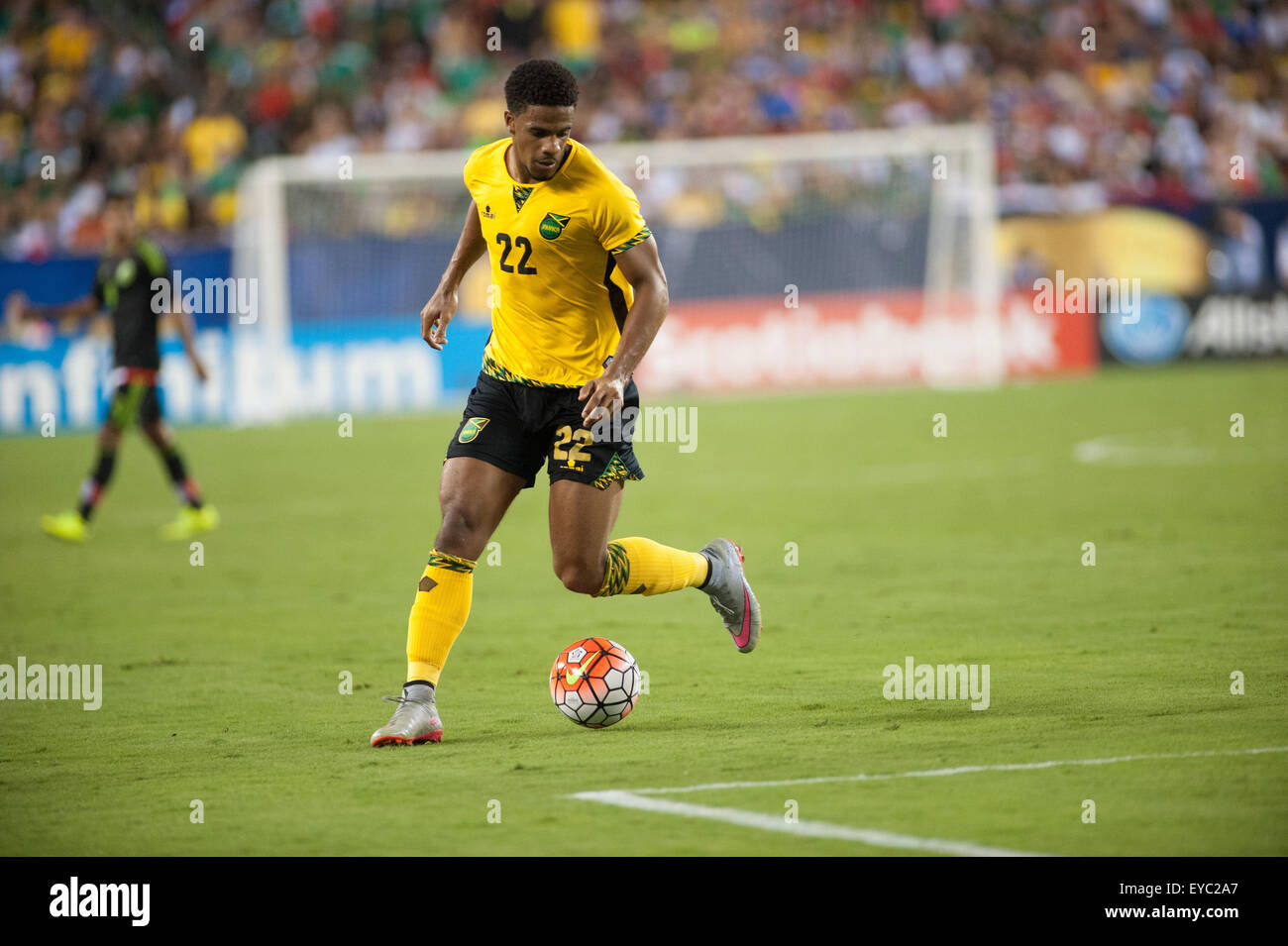 Philadelphia, Pennsylvania, USA. 26th July, 2015. Jamaica player ...