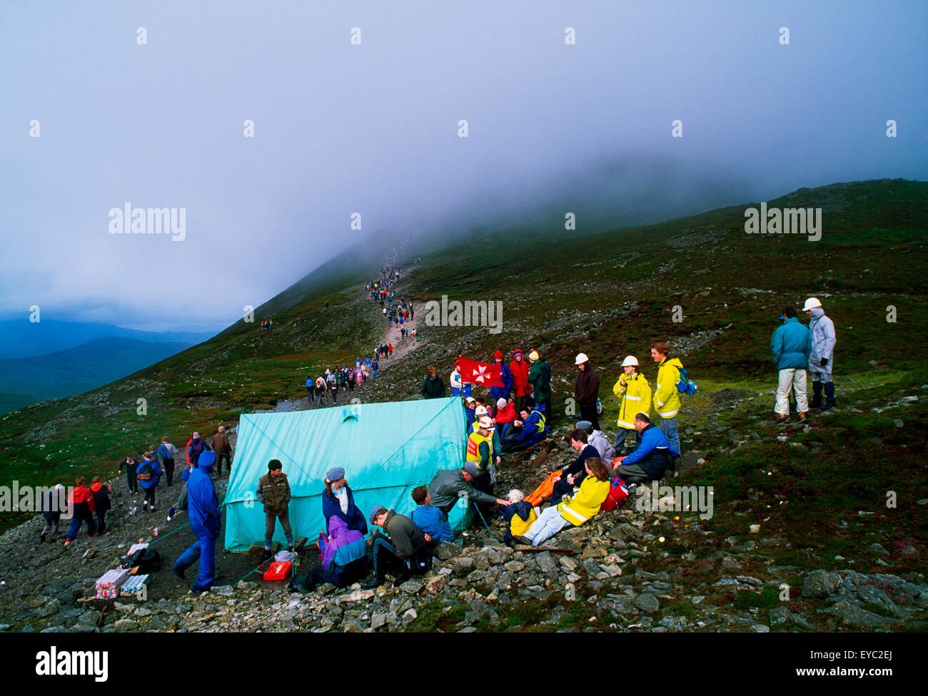 Croagh, Co Mayo, Ireland; Croagh Patrick Pilgrimage Stock Photo - Alamy