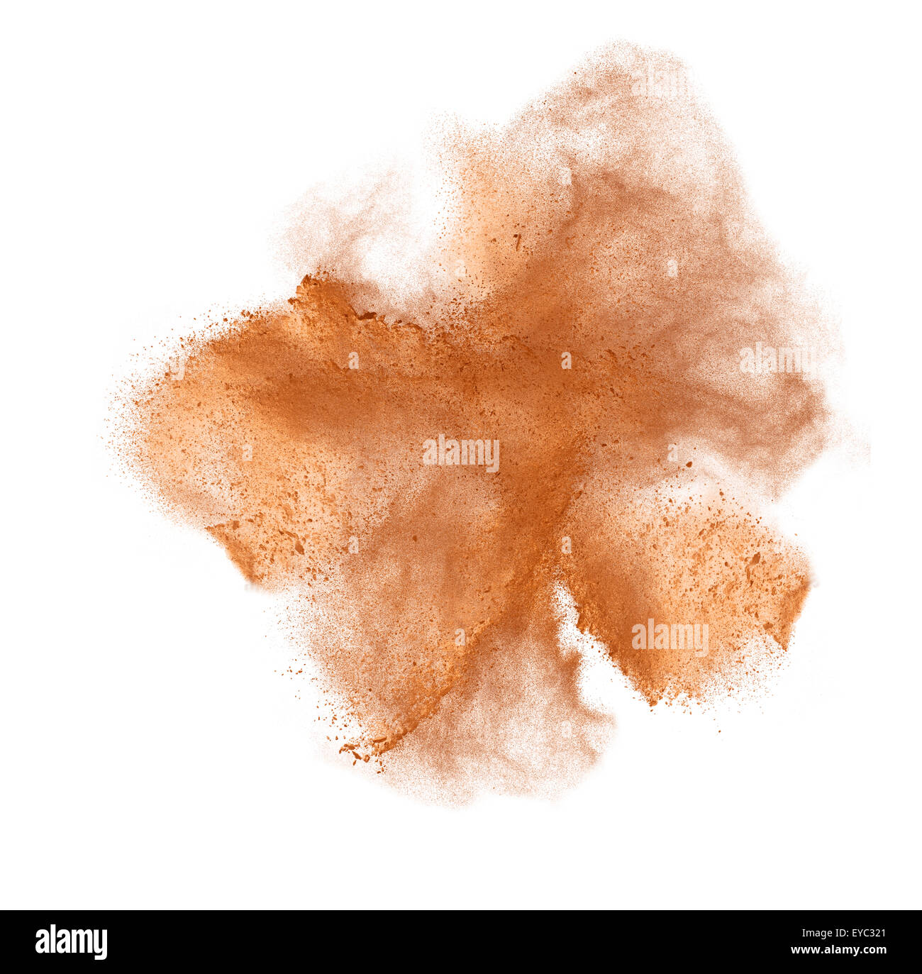 powder splash isolated on white background Stock Photo - Alamy
