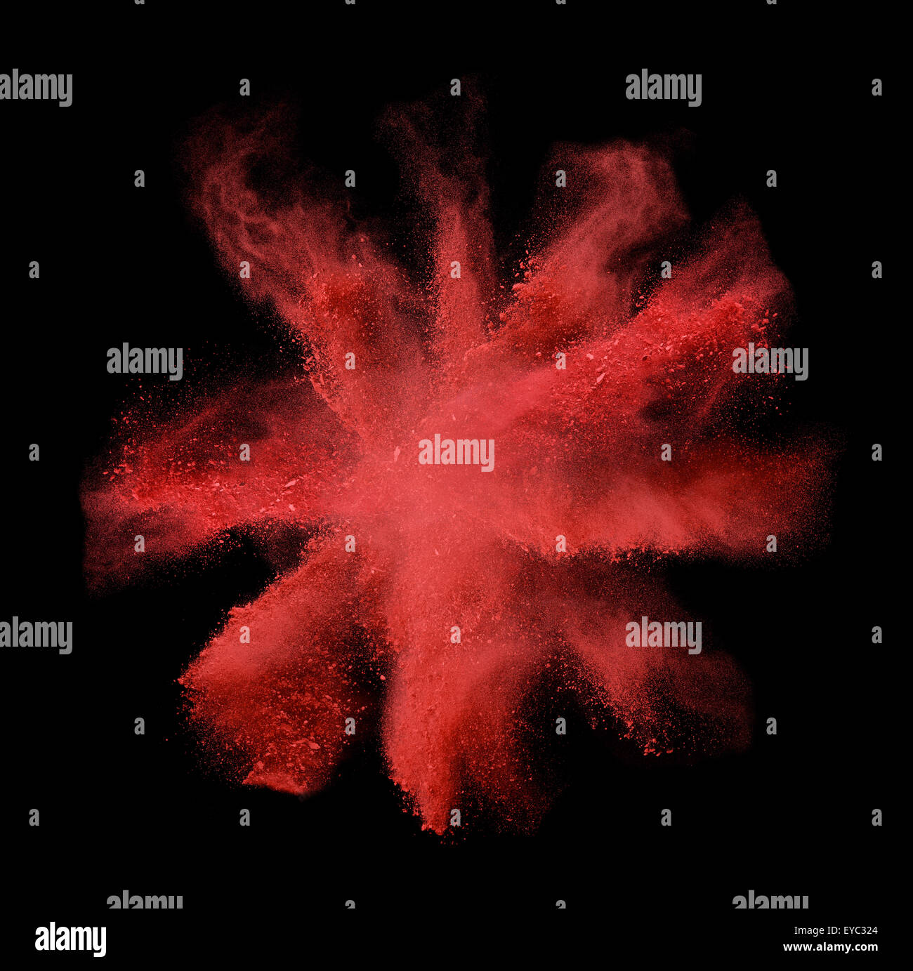 powder splash isolated on white background Stock Photo - Alamy