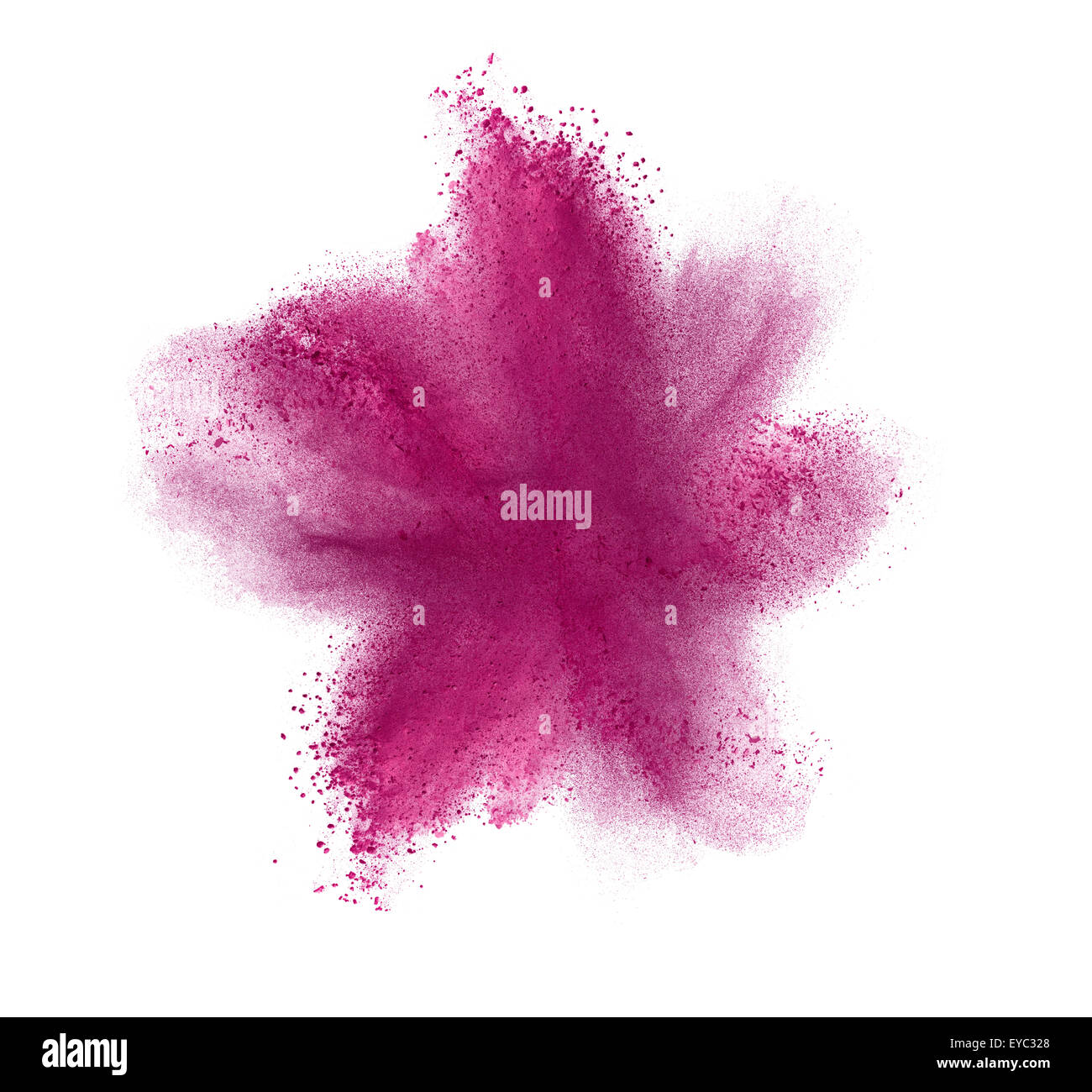 powder splash isolated on white background Stock Photo - Alamy