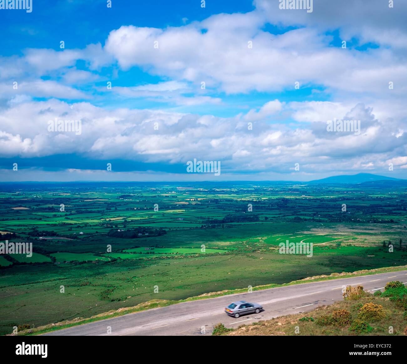 View From The Knockmealdown Mountains To The Golden Vale, Co Tipperary ...