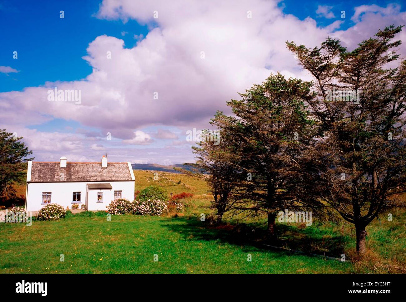 Traditional Cottage, Co Galway, Ireland Stock Photo - Alamy