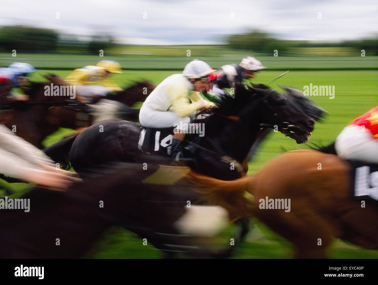 Full length jockey racing races race hi-res stock photography and ...