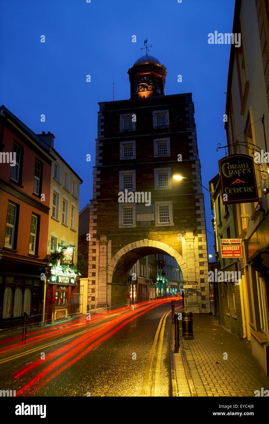 Youghal, County Cork, Ireland; Archway Of Clock Tower Stock Photo - Alamy