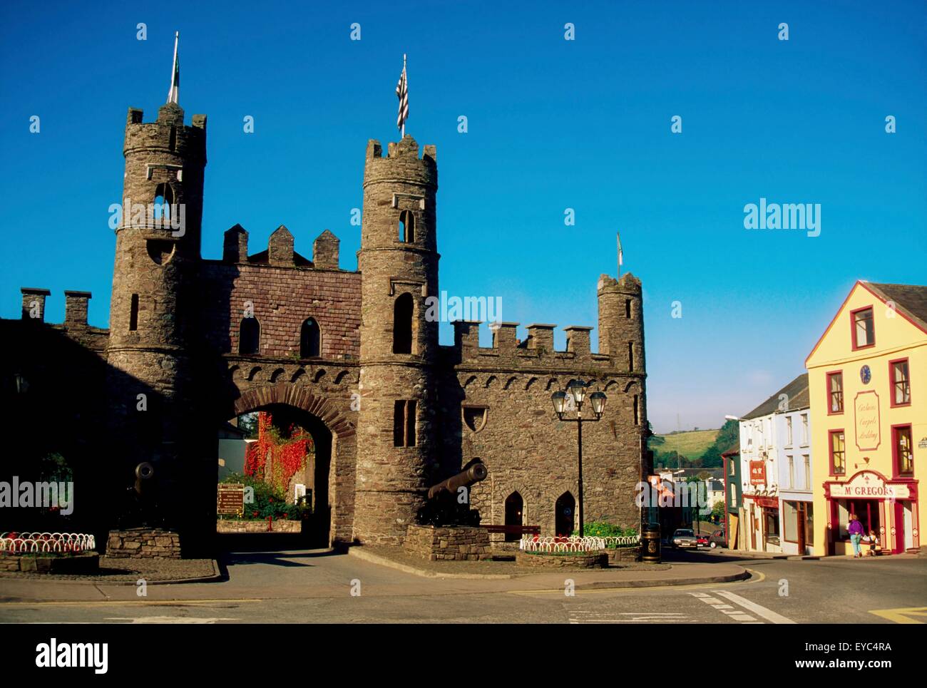 Macroom, County Cork, Ireland; Castle Entrance Stock Photo - Alamy