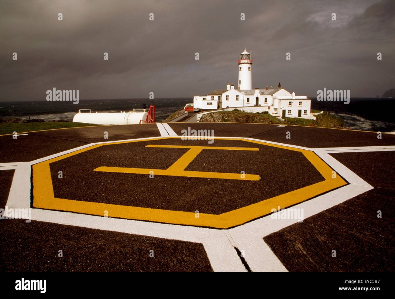 Lighthouse with landing pad hi-res stock photography and images - Alamy
