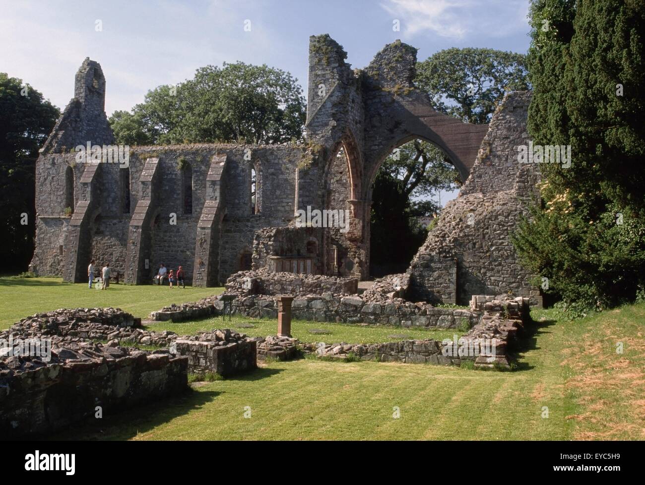 Grey Abbey, Co Down, Ireland; 12Th Century Cistercian Abbey Stock Photo ...