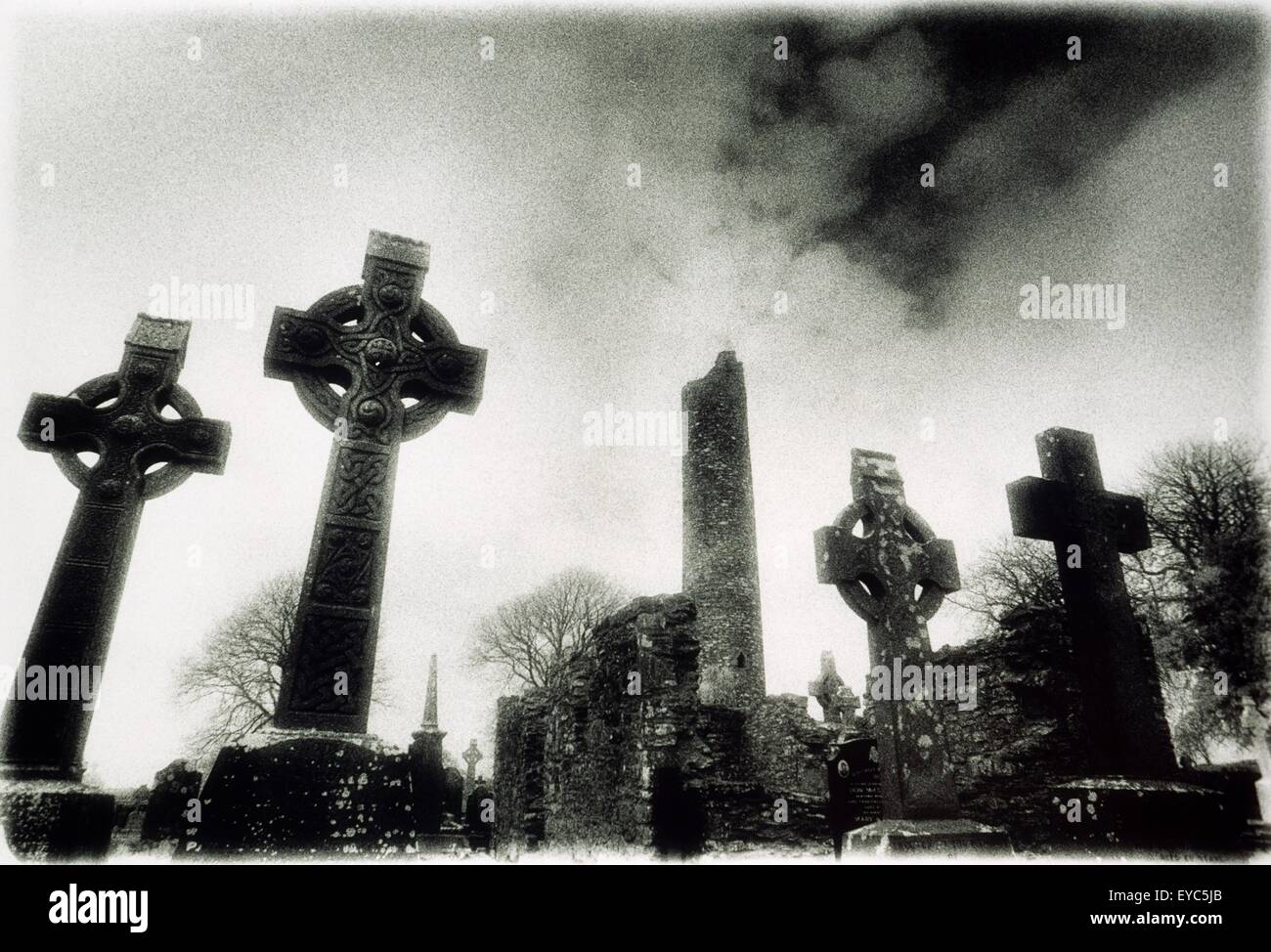 Monasterboice, Co Louth, Ireland, Monastic Ruins Stock Photo - Alamy