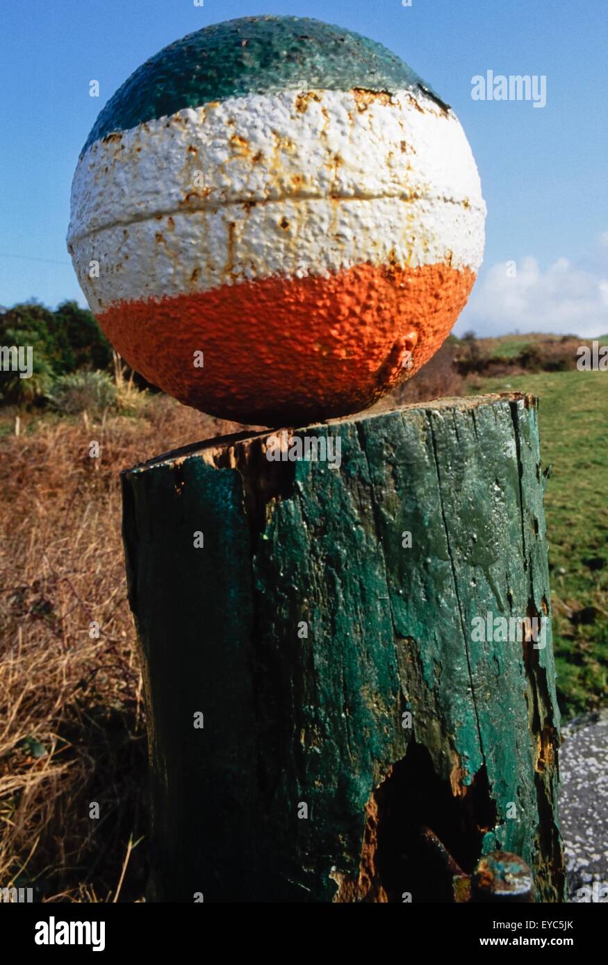 Ireland; Ball In The Irish Colors Stock Photo - Alamy