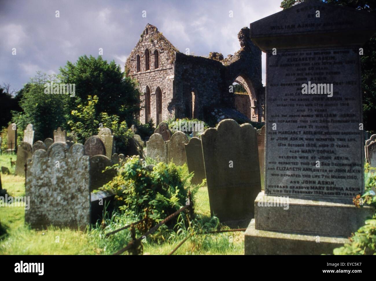 Grey Abbey, Co Down, Northern Ireland; 12Th Century Cistercian Abbey ...