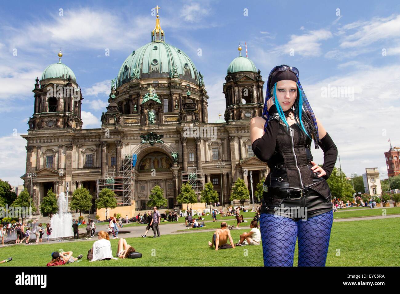 July 25, 2015. - 2nd Berlin's Gothic Meeting at Lustgarten in Berlin ...