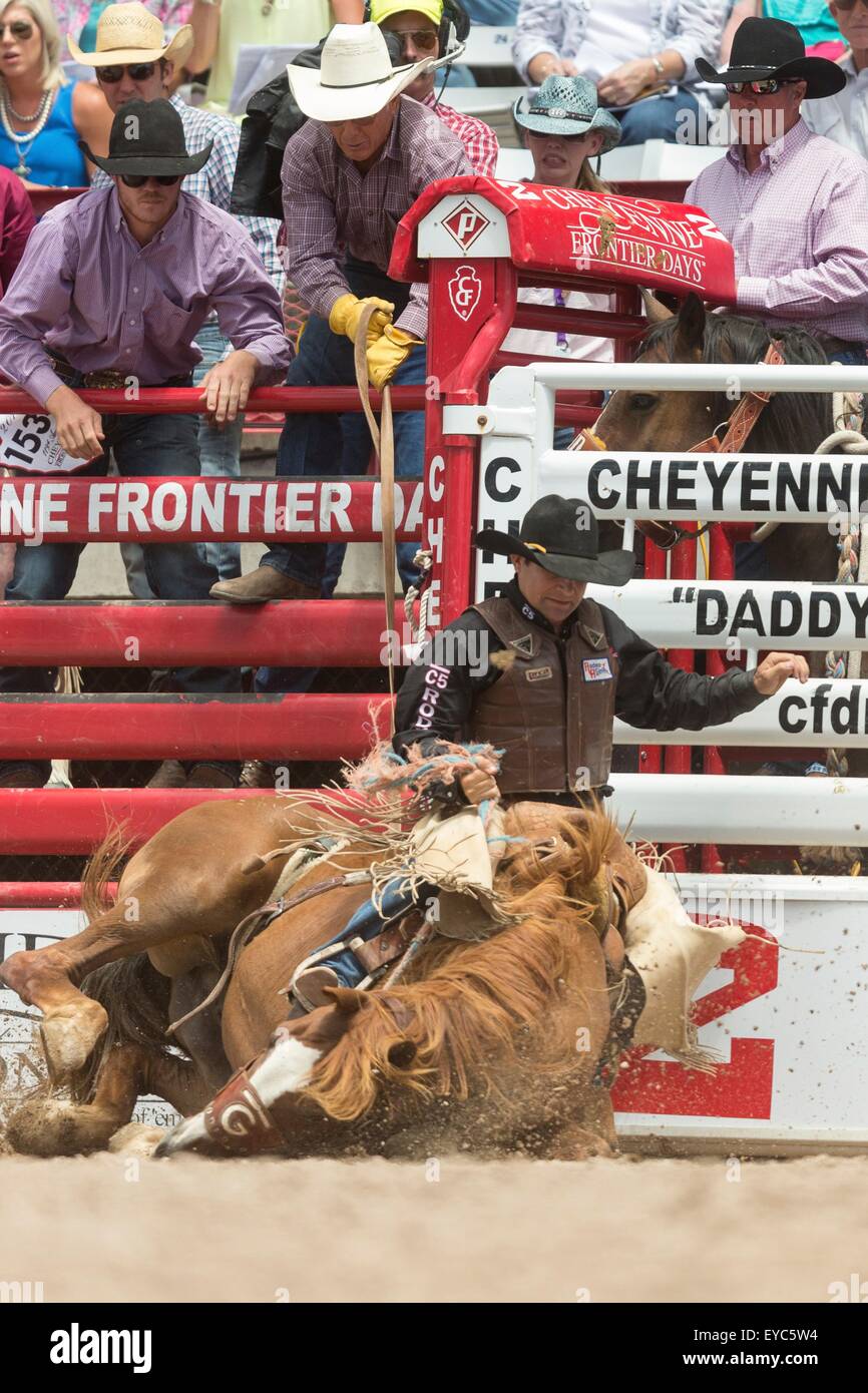 Cheyenne frontier days bronco rider hi-res stock photography and images ...